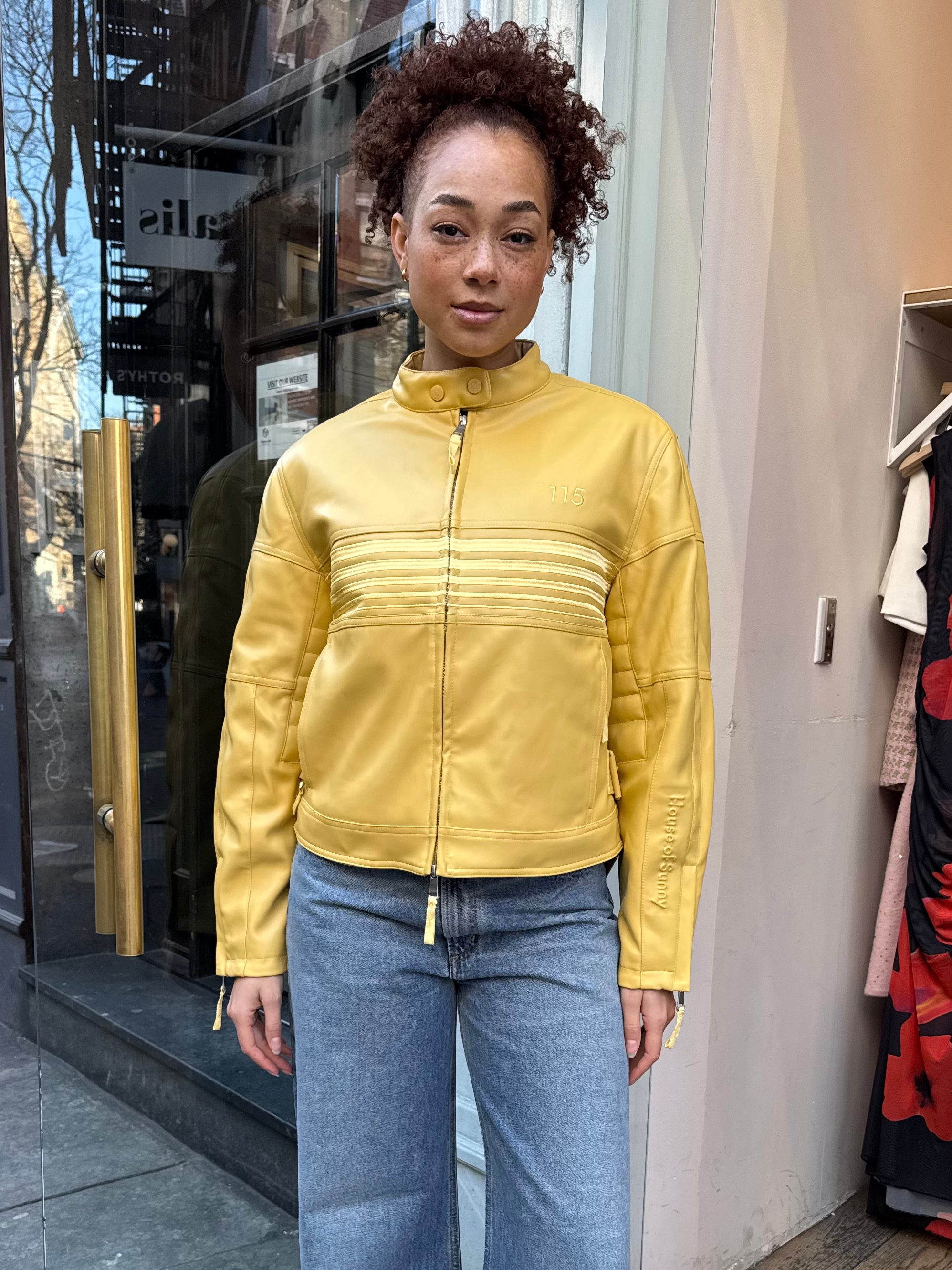 The Racer Jacket in Butter – Isalis