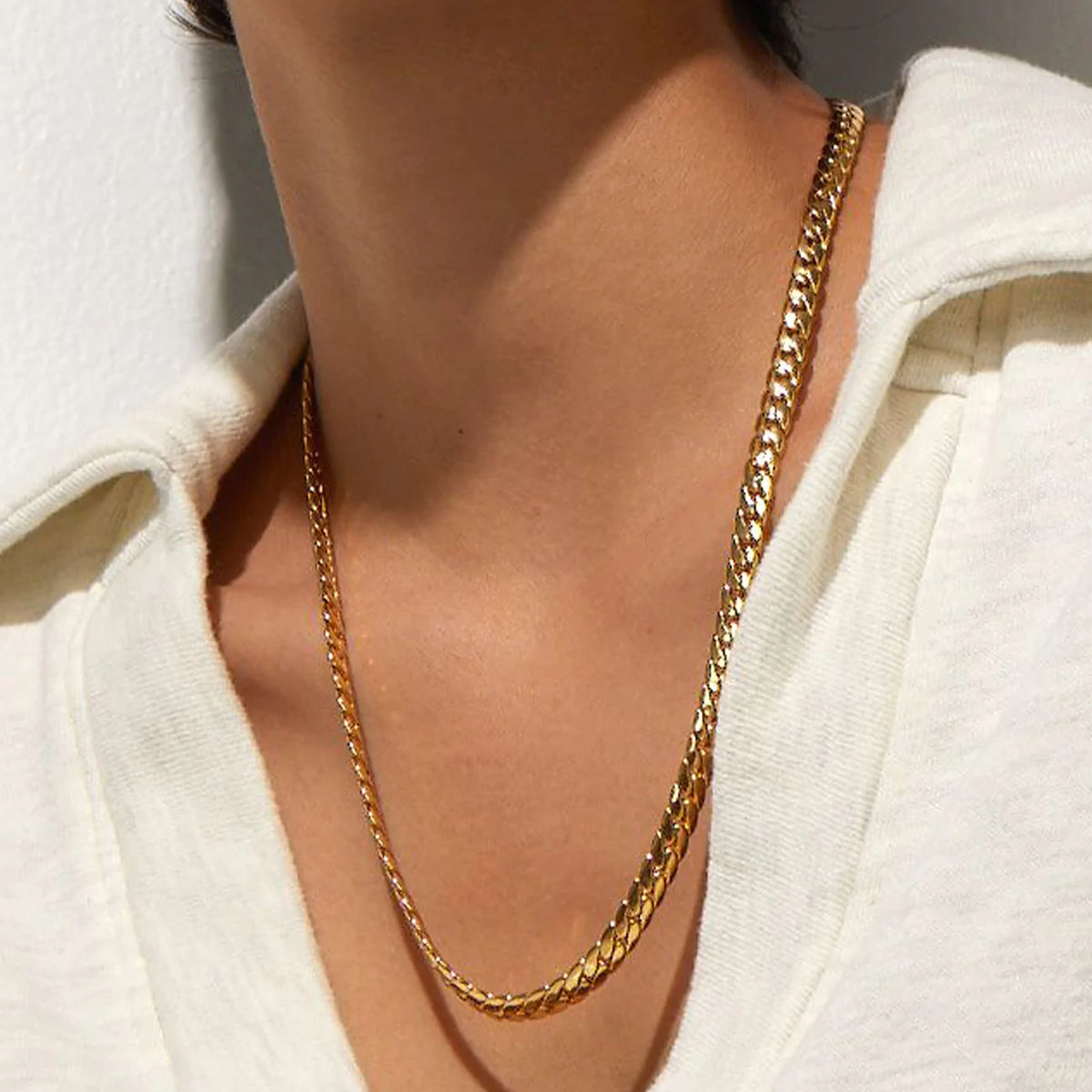 Biggie Chain Necklace 20'L in Gold – Isalis
